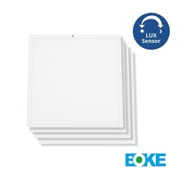 4er Pack LED Panel mit Dämmerungs-Sensor, 62x62 cm