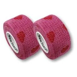 LisaCare Fingerpflaster 2,5cm x 4,5m - 2er Herzen Rosa 2 St