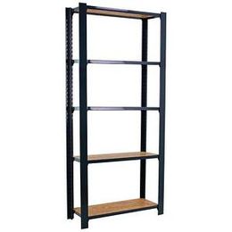 Simonrack Schwerlastregal OFFICLICK 5 8425437127717 anthrazit, braun 80,0 x 30,0 x 210,0 cm