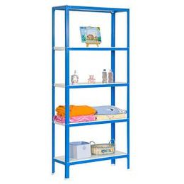 Simonrack Schwerlastregal SIMONHOME CLICK COLOR PLUS 5 8435104940419 blau, weiß 100,0 x 30,0 x 180,0 cm