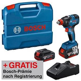 AKTION: Bosch Professional GDX 18V-200 Akku-Drehschlagschrauber 2x 18,0 V, mit 2 Akkus mit Prämie nach Registrierung