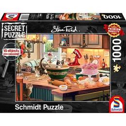 SCHMIDT Secret Puzzle Am Küchentisch Puzzle, 1000 Teile