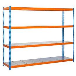 Simonrack Schwerlastregal ECOFORTE 1204-4 457100047201244 orange, blau 120,0 x 45,0 x 200,0 cm