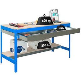 Simonrack Werkbank KIT SIMONWORK BT0 BOX 1200 blau 1 Schublade 120,0 x 76,0 x 84,2 cm