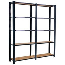 Simonrack Schwerlastregal OFFICLICK 5 8425437127724 anthrazit, braun 160,0 x 30,0 x 210,0 cm