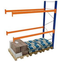 Schulte Anbau-Schwerlastregal 46827-N orange, blau, silber 278,6 x 110,0 x 300,0 cm