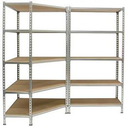 Simonrack Schwerlastregal MADERCLICK CORNER 5 8425437135323 silber 90,0 x 40,0 x 180,0 cm