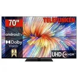 F (A bis G) Telefunken LED-Fernseher Fernseher Dolby Atmos,USB-Recording,Google Assistent,Android-TV Gr. 70, schwarz Bestseller