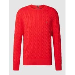 Tommy Hilfiger Strickpullover mit Zopfmuster