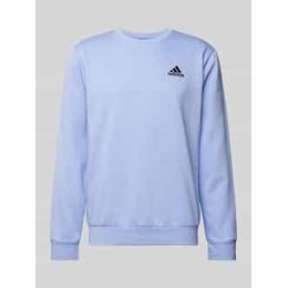 adidas Sportswear Sweatshirt mit gerippten Abschlüssen