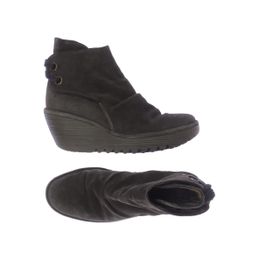 Fly London Damen Stiefelette, grün, Gr. 42