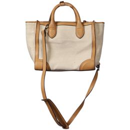 Zara Damen Handtasche, beige, Gr.