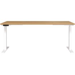 Schreibtisch Germania "Jet, elektrisch höhenverstellbar" Tische Gr. B/H/T: 180cm x 72cm x 80cm, weiß (navarra, eiche, nachbildung, weiß, navarra, nachbildung) moderne Farbvariationen, Breite 120140160180 cm, Made in Germany