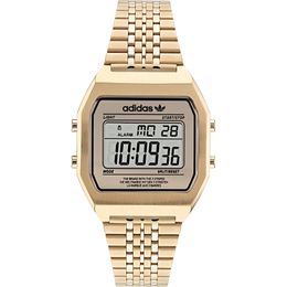 Digitaluhr adidas originals "DIGITAL TWO, AOST220742I" Armbanduhren goldfarben Damen Armbanduhr, Quarzuhr, Damenuhr