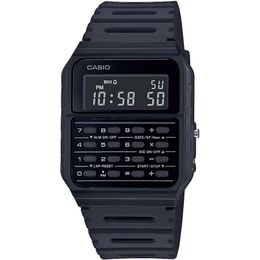 Chronograph CASIO VINTAGE "CA-53WF-1BEF" Armbanduhren schwarz Damen Quarzuhr, Armbanduhr, Damen, Herren, retro, Taschenrechner, digital