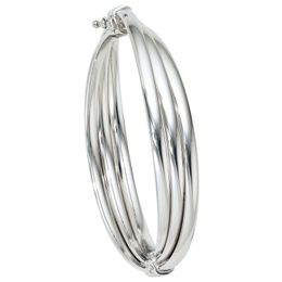 Armreif Jobo Armbänder Gr. Silber 925 (Sterlingsilber), silberfarben (silber 925) Damen oval 925 Silber