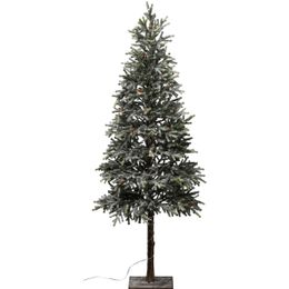 Winterliche Kunstpflanze Creativ green "Tannenbaum", grün, H:125cm, Kunststoff, Kunstpflanzen, mit LED-Beleuchtung