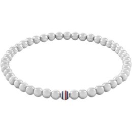 Armband Tommy Hilfiger "METAL BEADS, 2780937, 2780938, 2780939" Armbänder Gr. Edelstahl, bunt (edelstahlfarben-weiß-blau-rot) Damen