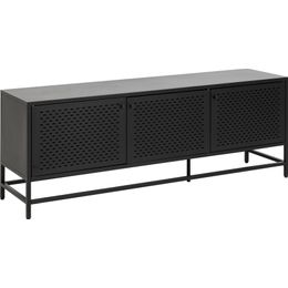 Sideboard ACTONA GROUP "New York" Sideboards Gr. B/H: 160cm x 60cm, schwarz Metall Sideboard in cooler New Yorker Style, H60cm B160cm, Mesh-Türen