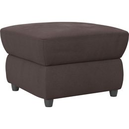 Hocker Home Affaire "Boston", braun (earth), B:68cm H:45cm T:68cm, 100% Polyester, Hocker, gemütlicher Hocker in klassischem Design mit praktischem Stauraum