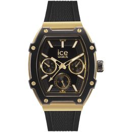 Ice Watch Multifunktionsuhr ICE-WATCH "ICE boliday - Alu - Small - MT", schwarz (schwarz, schwarz), Armbanduhren, Damen, Quarzuhr, Armbanduhr, Damenuhr, analog, Datum, 12/24-Stunden-Anzeige