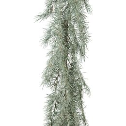 Winterliche Kunstpflanze Creativ green "Weihnachtsdeko, Weihnachtsgirlande", grün, L:185cm, Kunststoff, Kunstpflanzen, Weihnachtsgirlande, Girlande gefrostet, Länge 185 cm