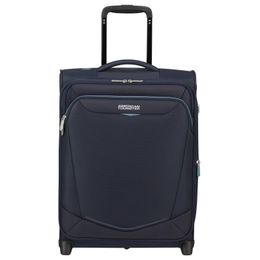 Handgepäck-Trolley American Tourister "SUMMERRIDE, 55 erweiterbar" Gr. B/H/T: 40cm x 55cm x 25cm 43 l, blau (navy) Koffer Handgepäck-Koffer Reisegepäck TSA-Zahlenschloss