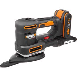 WORX Akku-Multischleifer "WX820" Schleifmaschinen 5-in-1 Funktionen, DustStop-Mikrofilter, inkl. Akku & Ladegerät schwarz