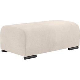 Hockerbank Home Affaire "Sundance" Hocker Gr. B/H/T: 123cm x 48cm x 73cm, Microfaser, beige (novaclean avanti 4 ecru) Mit DuraSpring-Taschenfederkern bis 140 kg belastbar