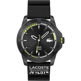 Quarzuhr Lacoste "Lacoste REGATTA, 2011203" Armbanduhren schwarz Herren Armbanduhr, Herrenuhr, Mineralglas, Silikonarmband