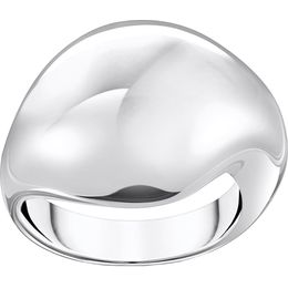 Fingerring Thomas Sabo "in organischer Tropfenform, TR2470-001-21-54-62, TR2470-413-39-54-62" Fingerringe Gr. 56, Silber 925 (Sterlingsilber), 16mm, silberfarben Damen