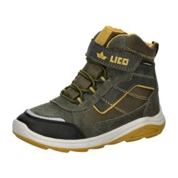 Sneaker Lico "Freizeitschuh Jarek VS", Kinder, Gr. 34, gr&uuml;n, Leder, Schuhe Sneaker