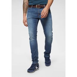 Jack & Jones Slim-fit-Jeans JACK & JONES "JJIGLENN JJORIGINAL SQ 913 NOOS" Gr. 29, Länge 32, blau (32dark blue denim) Herren Jeans Bestseller