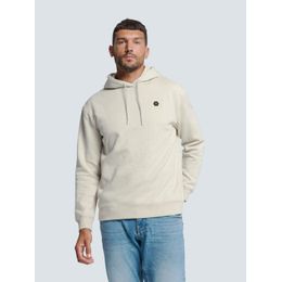 Hoodie NO EXCESS "NO EXCESS Hoodie mit Mélange", Herren, Gr. L, grau (kitt), 50% Baumwolle, 50% Polyester, Sweatshirts