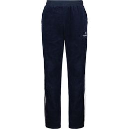 Jogginghose Sergio Tacchini "EDGAR CORDUROY TRACK PANTS Herren" Gr. L, EURO-Größen, blau (maritime blau), Herren, 98% BAUMWOLLE, 2% ELASTAN, Hosen, Trainingshose Herren, Jogginghose, Retro, Sporthose, Streetwear, Sale