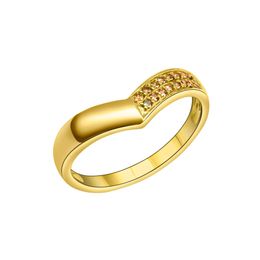 Fingerring Lady Fingerringe Gr. 16, Metall-Gold, goldfarben (gelbgold 585) Damen