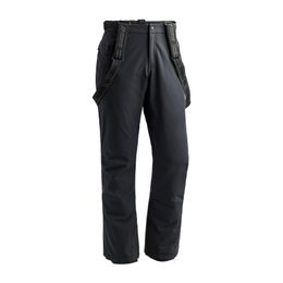 Skihose Maier Sports "Anton Vent slim" Gr. 23, Kurzgrößen, schwarz Herren Hosen Schneehose mit Hosenträgern, windwasserdicht, Slim Fit