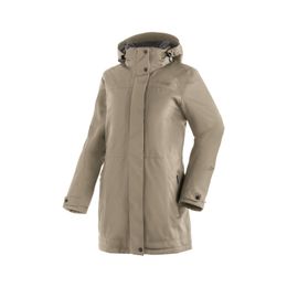 Funktionsjacke Maier Sports "Lisa 2.1" Gr. 36, beige (dunkelbeige) Damen Jacken Mantel, atmungsaktiver Wintermantel, 2 RV-Taschen, Regular Fit