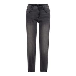 Röhrenjeans Brax "Style MILEY S" Gr. 34K (17), Kurzgrößen, grau (dunkelgrau) Damen Jeans