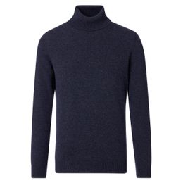 Rollkragenpullover Venti "Venti Rollkragenpullover uni", Herren, Gr. L, blau (dunkelblau), 80% Wolle (Lammwolle), 20% NY, Pullover