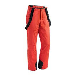 Skihose Maier Sports "Anton 2.1" Gr. 25, Kurzgrößen, rot (feuerrot) Herren Hosen Schneehose mit Hosenträgern, windwasserdicht, Regular Fit