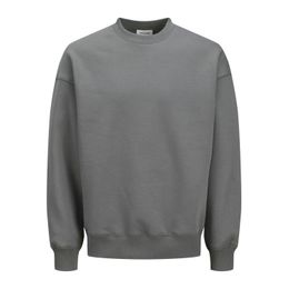 Jack & Jones Sweatshirt JACK & JONES "JJEURBAN EDGE SWEAT CREW NECK NOOS" Gr. L, grau (castlerock) Herren Sweatshirts mit Rippbündchen