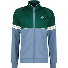 Trainingsjacke Sergio Tacchini "ORION TRACK TOP_ Herren" Gr. L, rainforest coronet blue/gardenia Herren Jacken Trainingsjacke Herren, leichte Jacke, Retro, Sportjacke, Outdoor, Sale