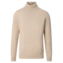 Rollkragenpullover Venti "Venti Rollkragenpullover uni", Herren, Gr. L, beige, 80% Wolle (Lammwolle), 20% NY, Pullover