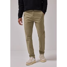 Chinohose Street One MEN, Herren, Gr. 31, Länge 30, braun (almond braun), Web, 98% Baumwolle, 2% Elasthan, unifarben, casual, normal normal, Hosen, aus Baumwolle mit Stretchanteil