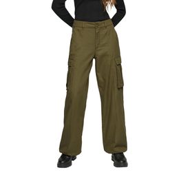 Cargohose QS Gr. 34, N-Gr, grün (dark khaki) Damen Hosen mit Cargo Taschen