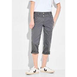 3/4-Hose Cecil Gr. 28, N-Gr, grau (soft iron grau) Damen Hosen in Cargo-Optik