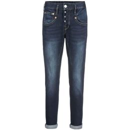 7/8-Jeans Herrlicher "Shyra Cropped Reused Denim" Gr. 25, N-Gr, dull Damen Jeans mit tiefsitzenden Taschen vorne