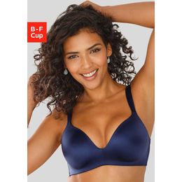 Schalen-BH Nuance, Damen, Gr. 70, Cup B, blau (marine), Microtouch, Obermaterial: 54% Polyamid, 26% Elasthan, 20% Polyester, bequem, BHs Schalen-BH, ohne B&uuml;gel f&uuml;r einen perfekten Komfort