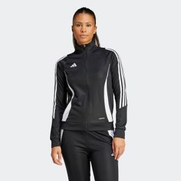 Trainingsjacke adidas Performance "TIRO24 TRJKTW", Damen, Gr. L, schwarz-weiß (schwarz, weiß), Obermaterial: 100% Polyester, sportlich, Jacken